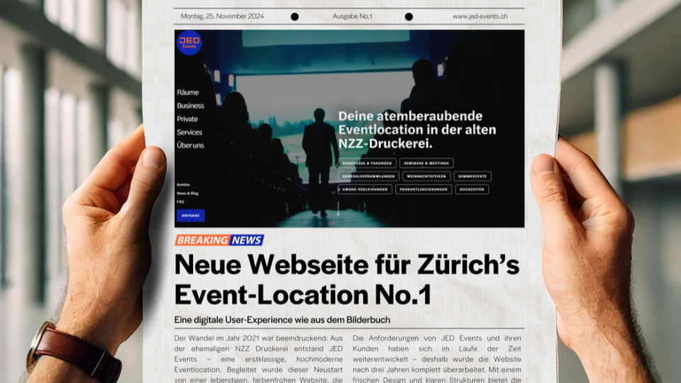 Media release: New digital presence of JED Events - JED Events